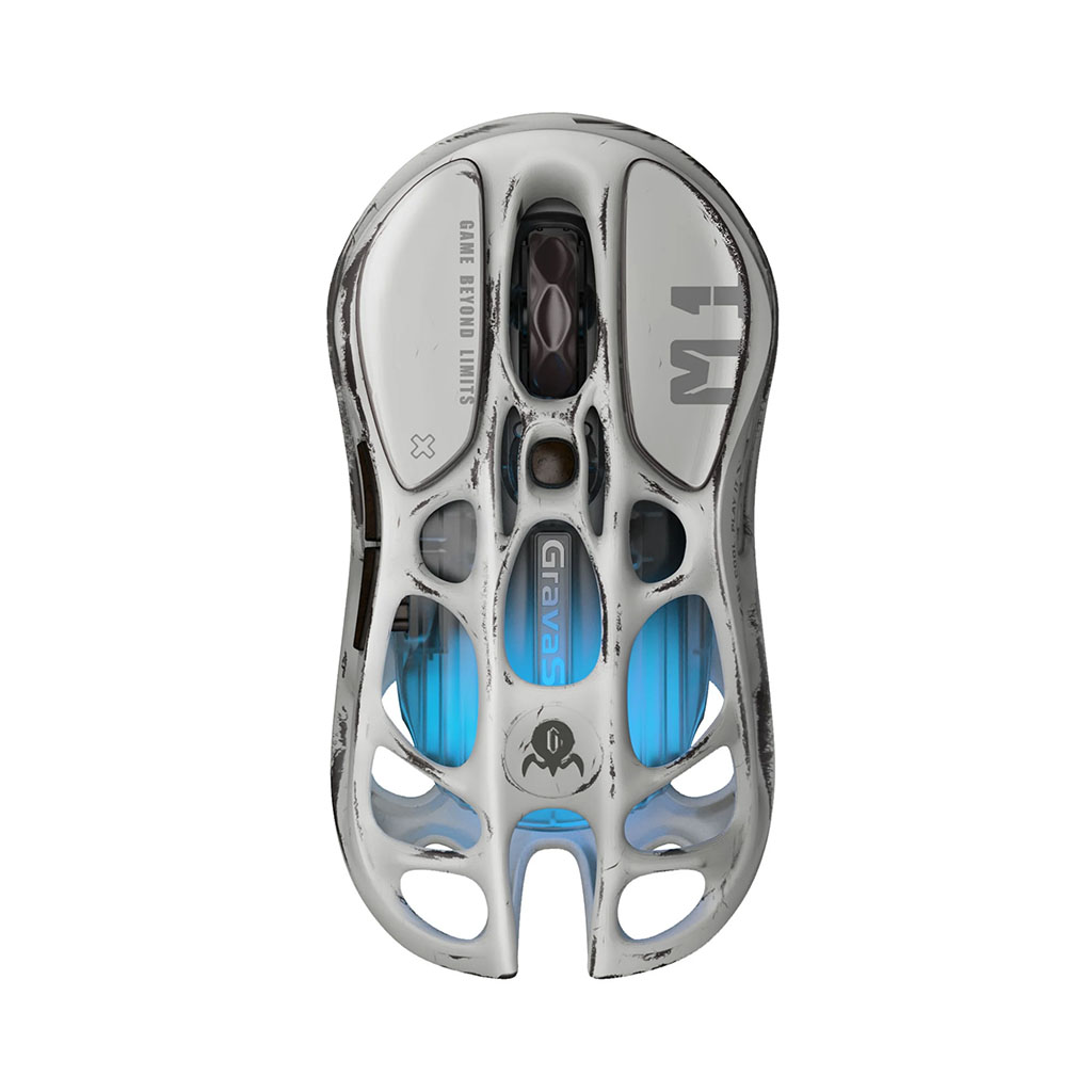 GravaStar Mercury M1 Pro Wireless Gaming Mouse - Worn Silver Magnesium ...