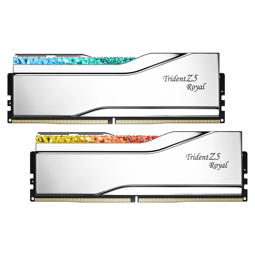 G.Skill Trident Z5 Royal RGB 32GB (2x 16GB) DDR5 7600MHz CL36 Desktop Memory - Silver - F5 ...