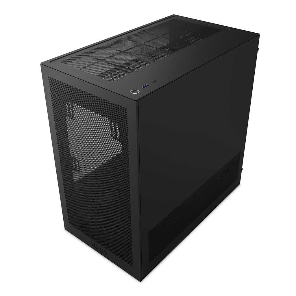 NZXT H3 Flow Tempered Glass Mid-Tower Micro-ATX Case - Black - CC-H31FB ...