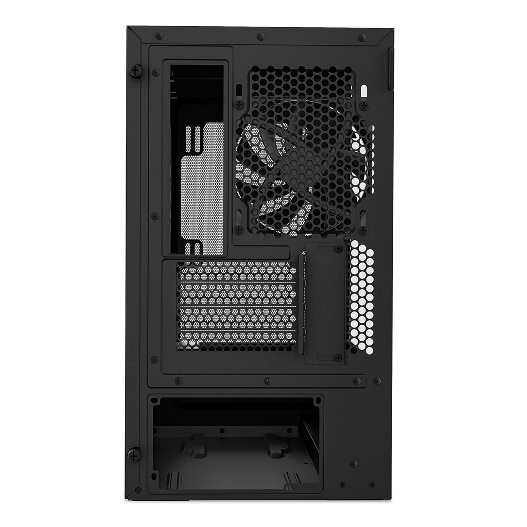 NZXT H3 Flow Tempered Glass Mid-Tower Micro-ATX Case - Black - CC-H31FB ...