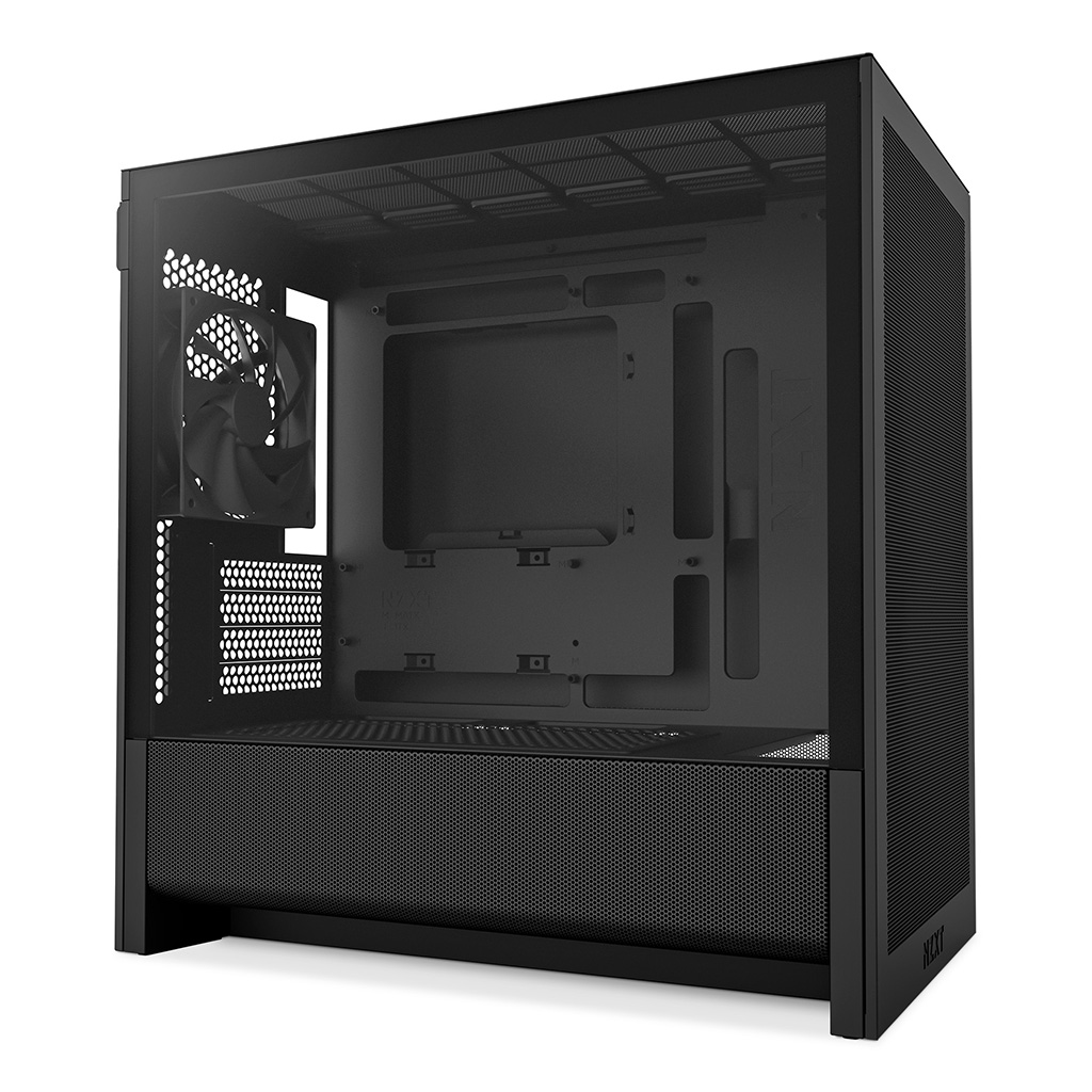 NZXT H3 Flow Tempered Glass Mid-Tower Micro-ATX Case - Black - CC-H31FB ...