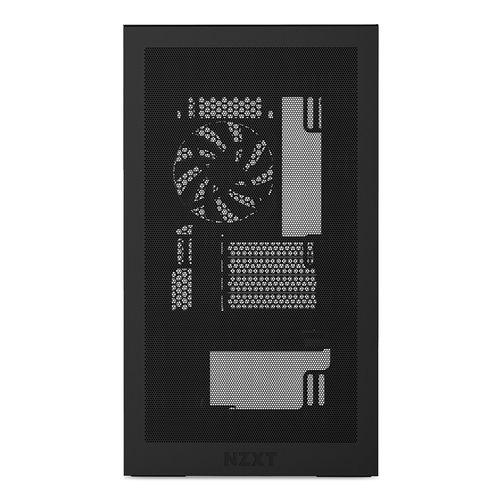 NZXT H3 Flow Tempered Glass Mid-Tower Micro-ATX Case - Black - CC-H31FB ...