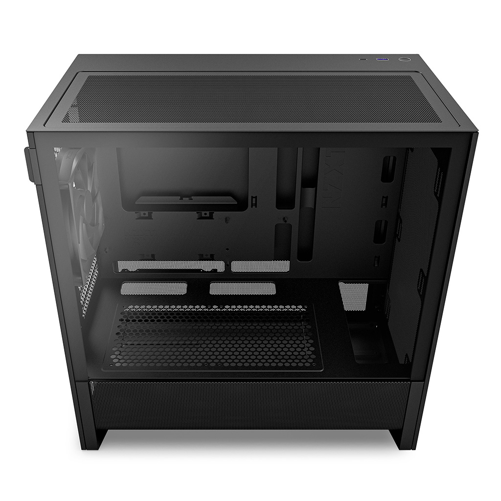 NZXT H3 Flow Tempered Glass Mid-Tower Micro-ATX Case - Black - CC-H31FB ...