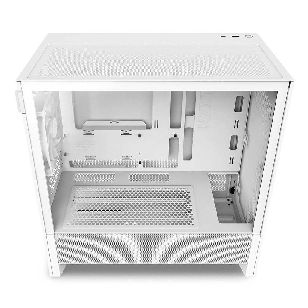 NZXT H3 Flow Tempered Glass Mid-Tower Micro-ATX Case - White - CC-H31FW ...