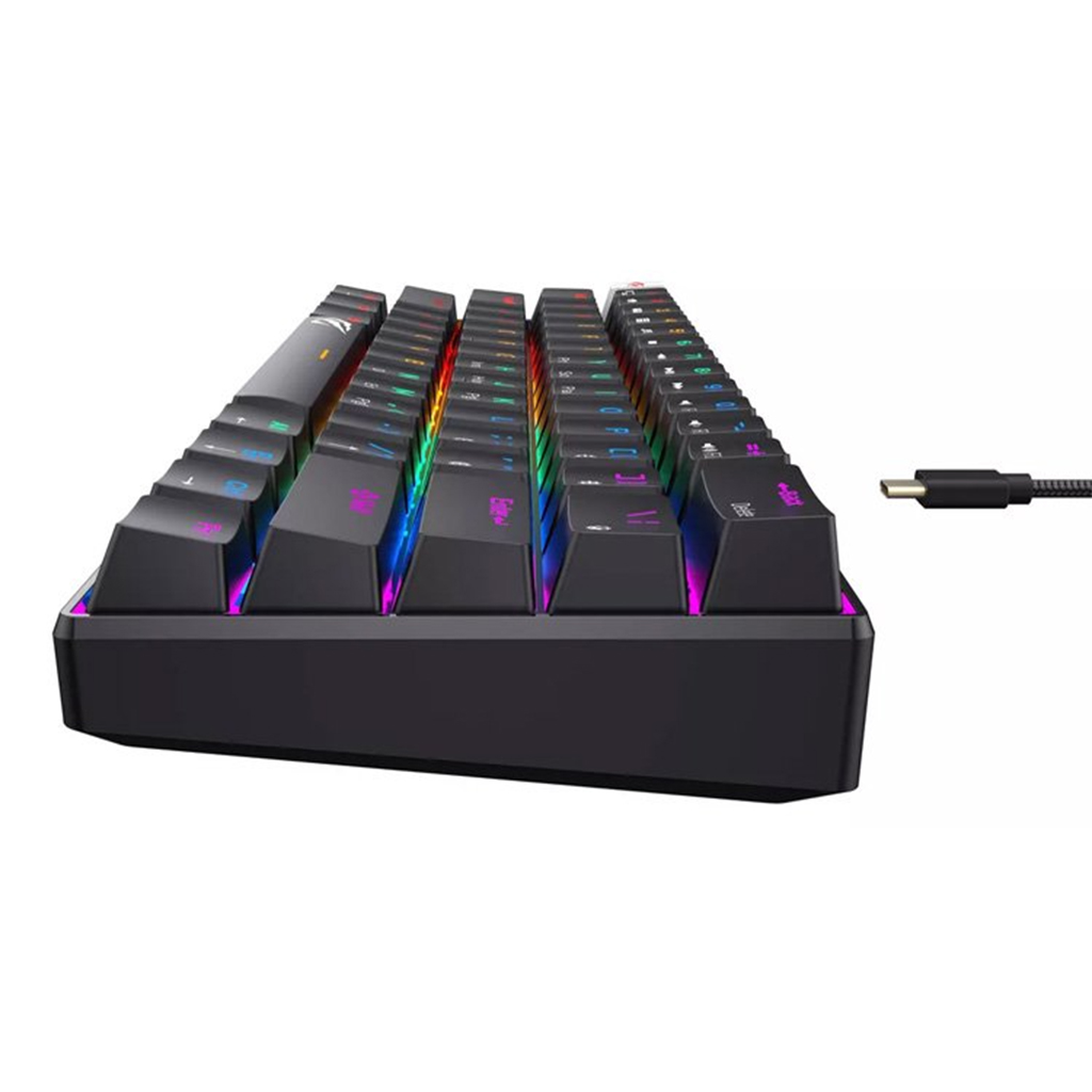 Havit 61 Key Mechanical Gaming Keyboard - Black - KB903L-BLK | Mwave