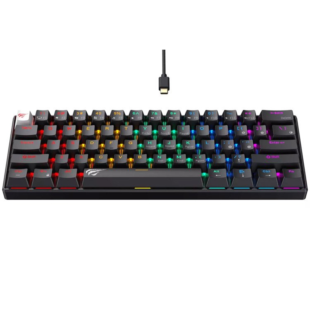 Havit 61 Key Mechanical Gaming Keyboard - Black - KB903L-BLK | Mwave