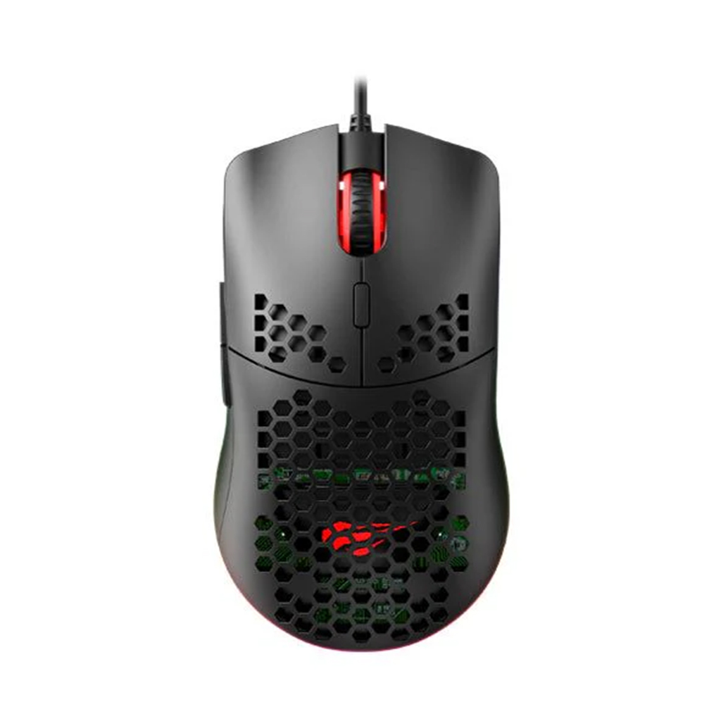 Havit MS1023 RGB Backlit 6400 DPI Honeycomb Shell Gaming Mouse - MS1023 ...