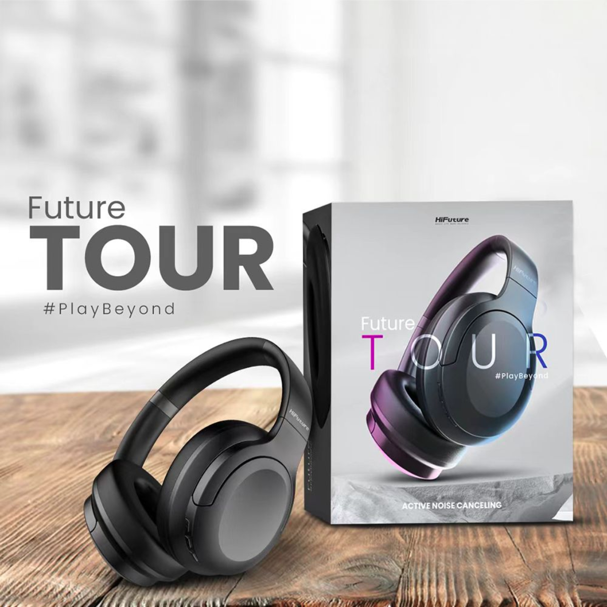 Hifuture FutureTour Active Noise Cancelling Bluetooth Headphones ...