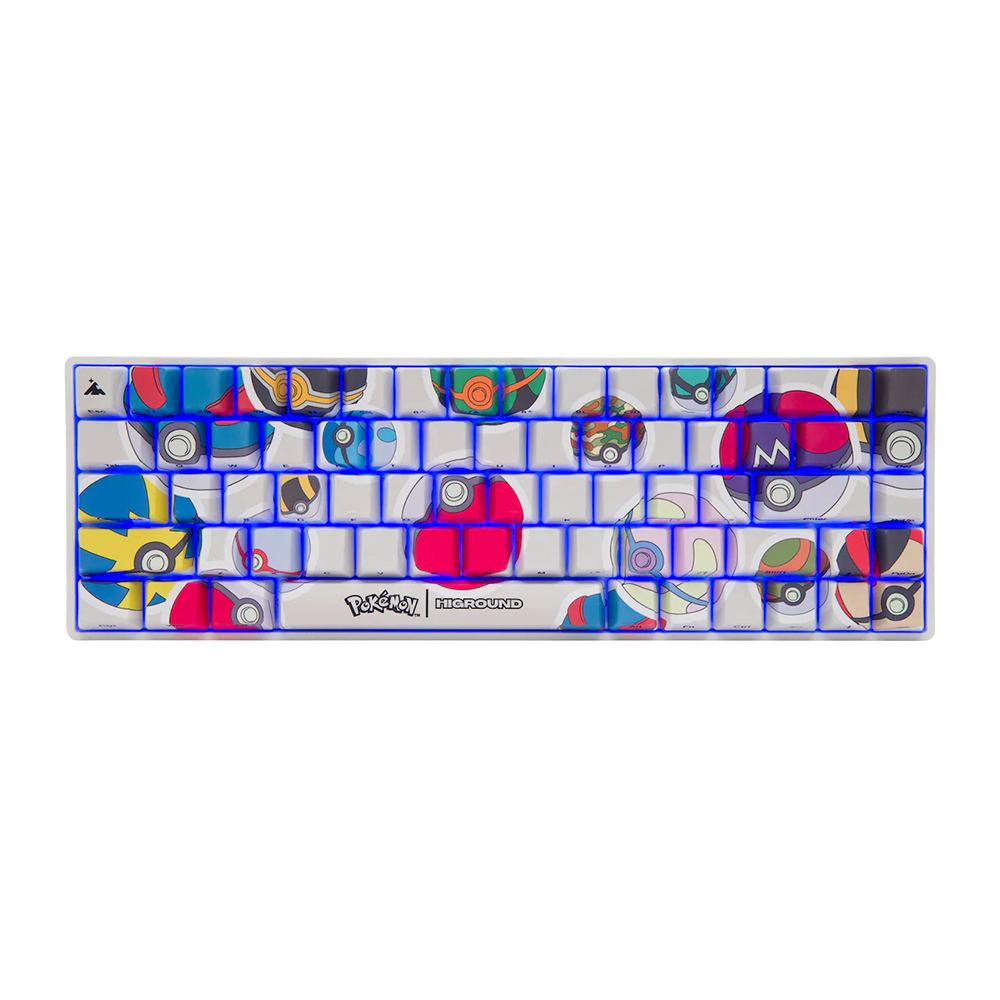 Higround Pokemon Poke Sticker Base 65 Mechanical Keyboard - White Flame ...