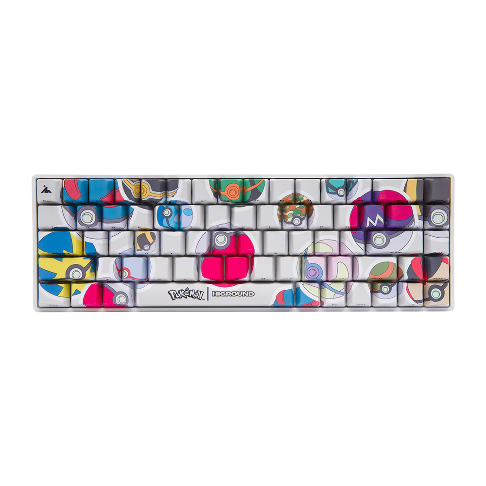 Higround Pokemon Poke Sticker Base 65 Mechanical Keyboard - White Flame ...