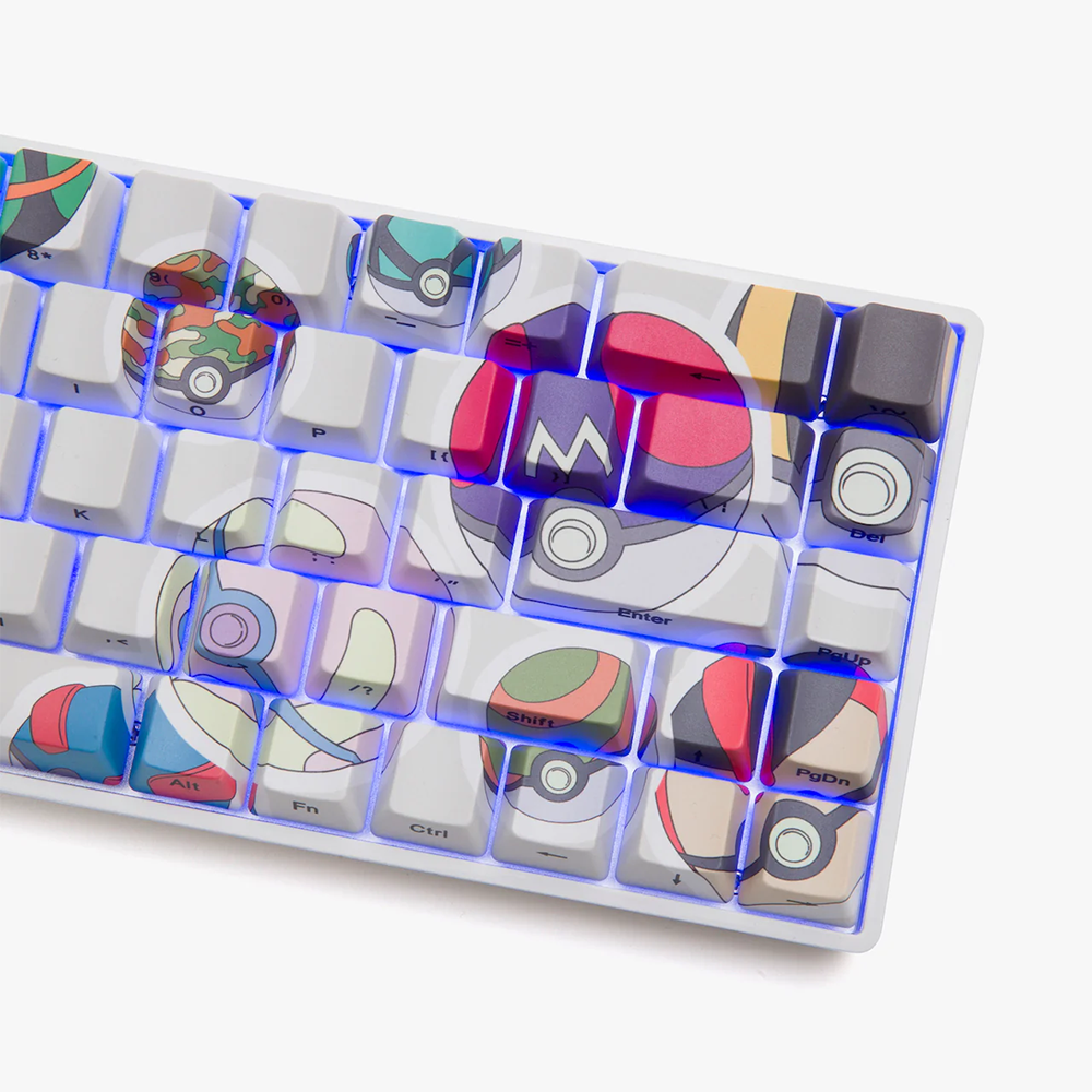 Higround Pokemon Poke Sticker Base 65 Mechanical Keyboard - White Flame ...