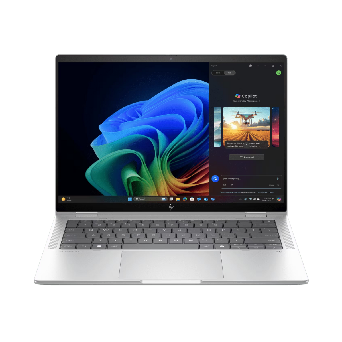 HP Elitebook X Flip G1i 14" WUXGA AI Laptop- Core Ultra 5-226V 16GB ...