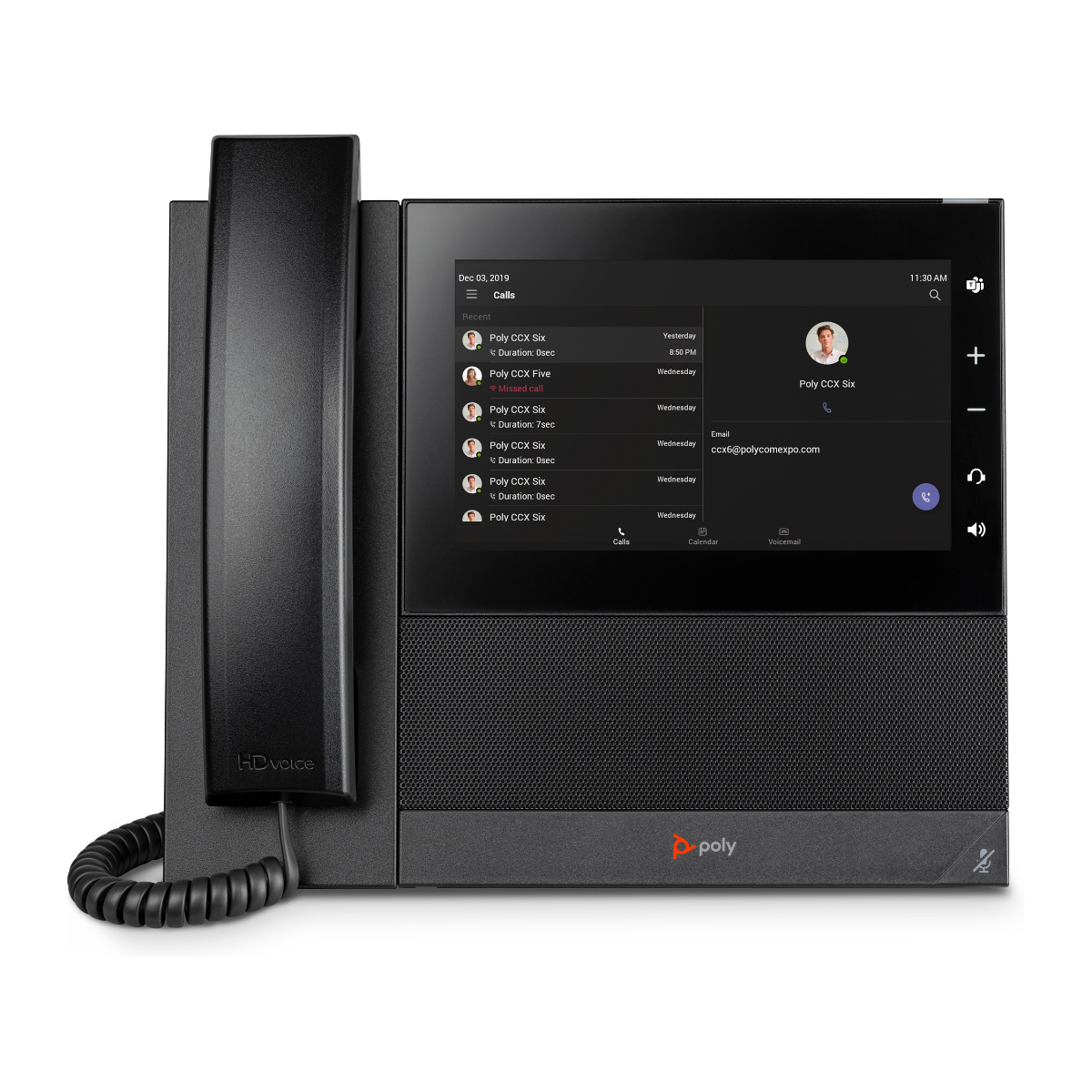 HP Poly CCX 600 Business Media Desk Phone - Microsoft Teams - 82Z84AA ...
