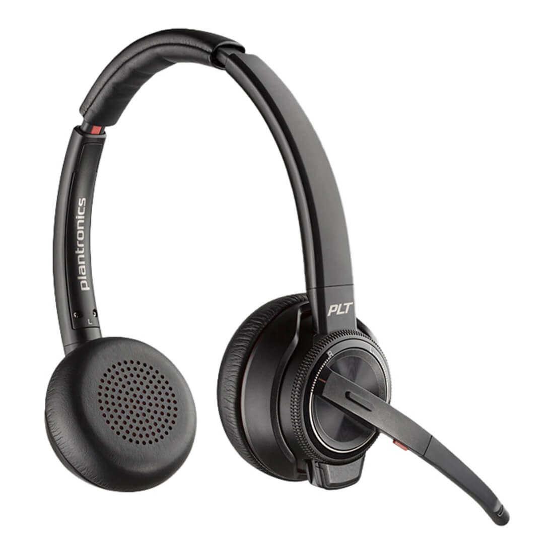 HP Poly Savi 8220 UC Office Wireless Stereo DECT Headset w/ D400 USB-A ...