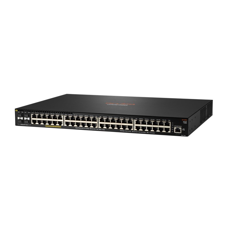 HPE Aruba 2930F 48-Port GbE 740W PoE+ 4-Port 10G/1G SFP+ Switch ...