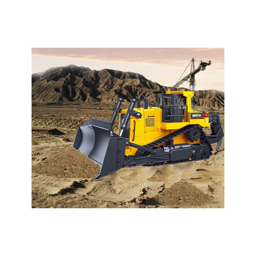 Huina 1554 Bulldozer 1:16 Scale Construction Toy Remote Control - 1554 ...