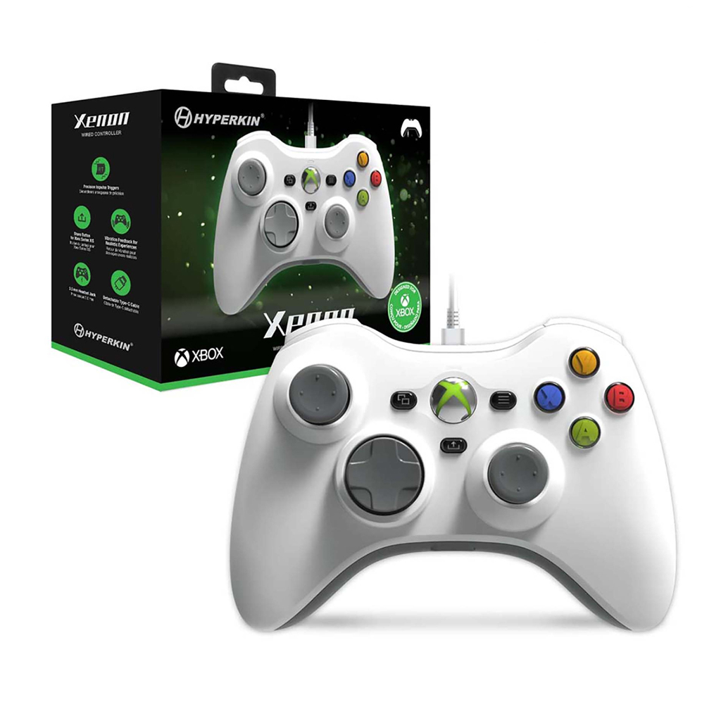 Hyperkin Xenon Wired Controller for Xbox Consoles - White - M01368-WH ...