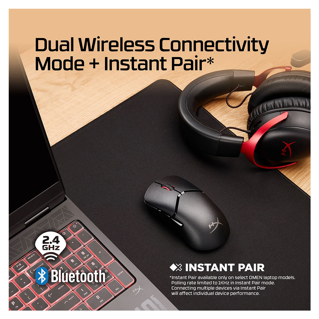 HyperX Pulsefire Saga Pro Wireless Optical Gaming Mouse - Black ...