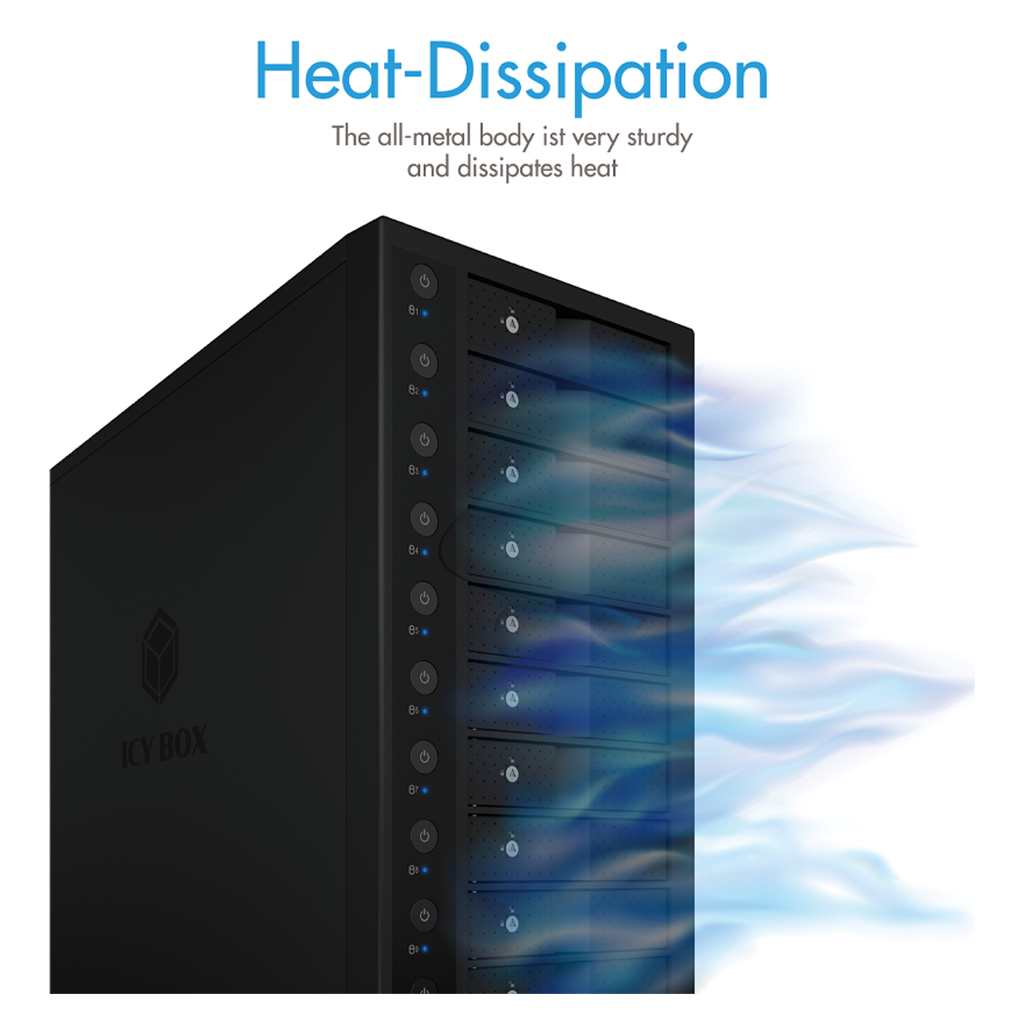 Icy Box IB-3810-C31 USB Single Hard Drive Enclosure for 10x HDD - IB-3810-C31 | Mwave