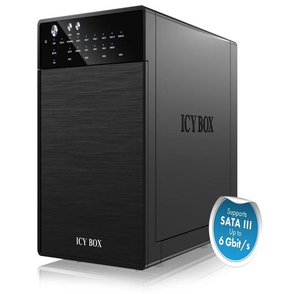 ICY BOX IB-RD3640SU3 External 4-Bay 3.5" SATA w/ USB 3.0 and eSATA RAID ...