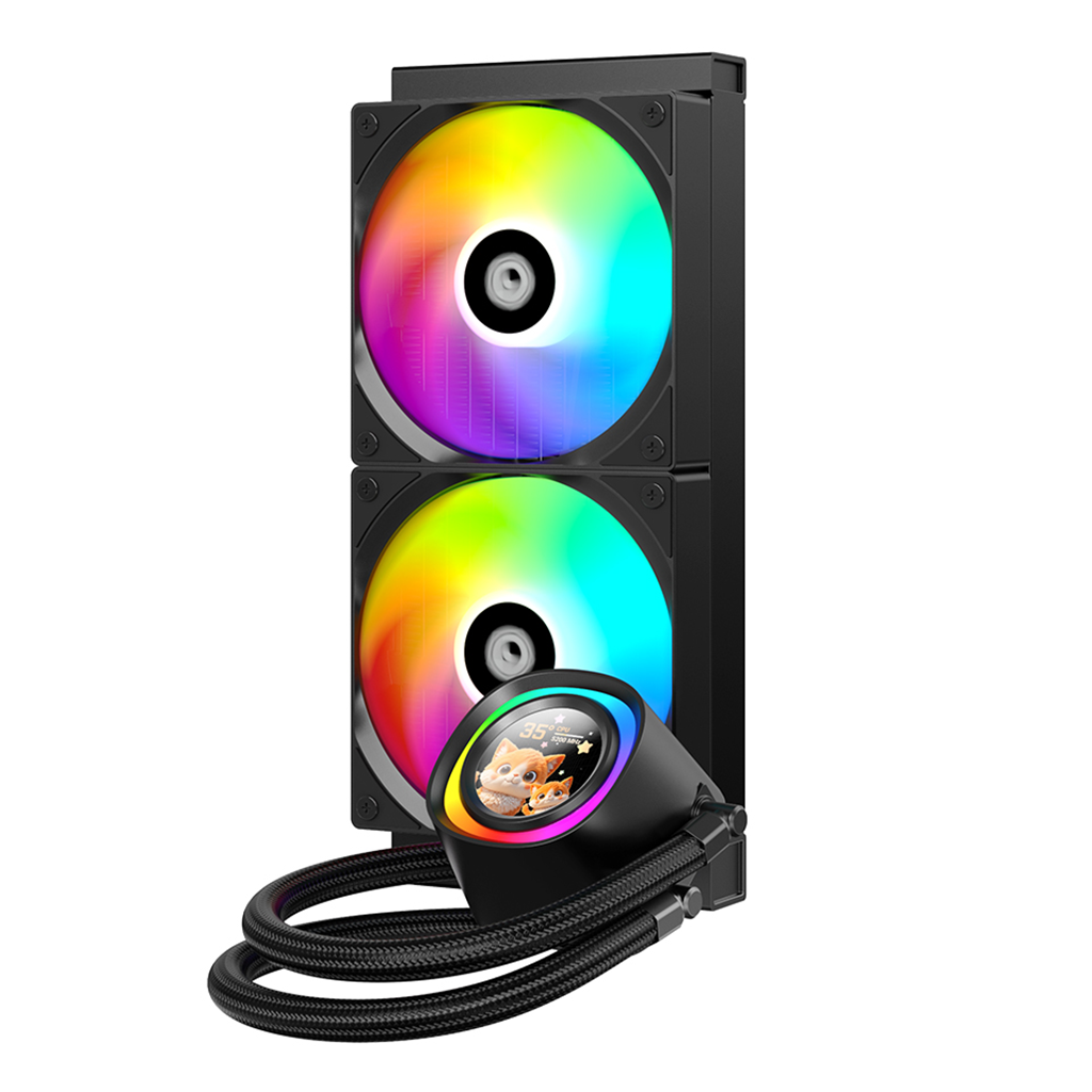 ID Cooling FX240 LCD 240mm Liquid CPU Cooler - Black - FX240 LCD | Mwave
