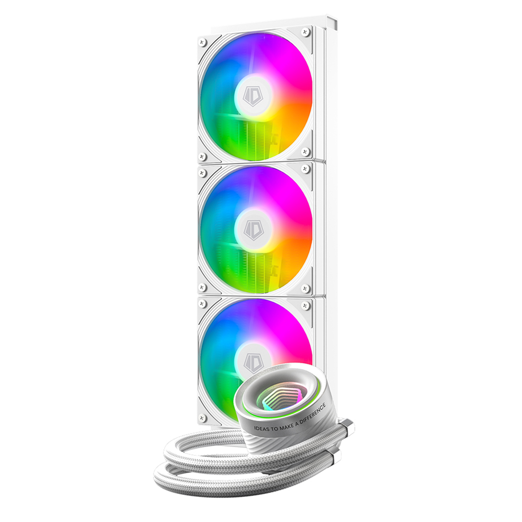 ID Cooling FX360 INF 360mm Liquid CPU Cooler - White - FX360 INF WHITE ...