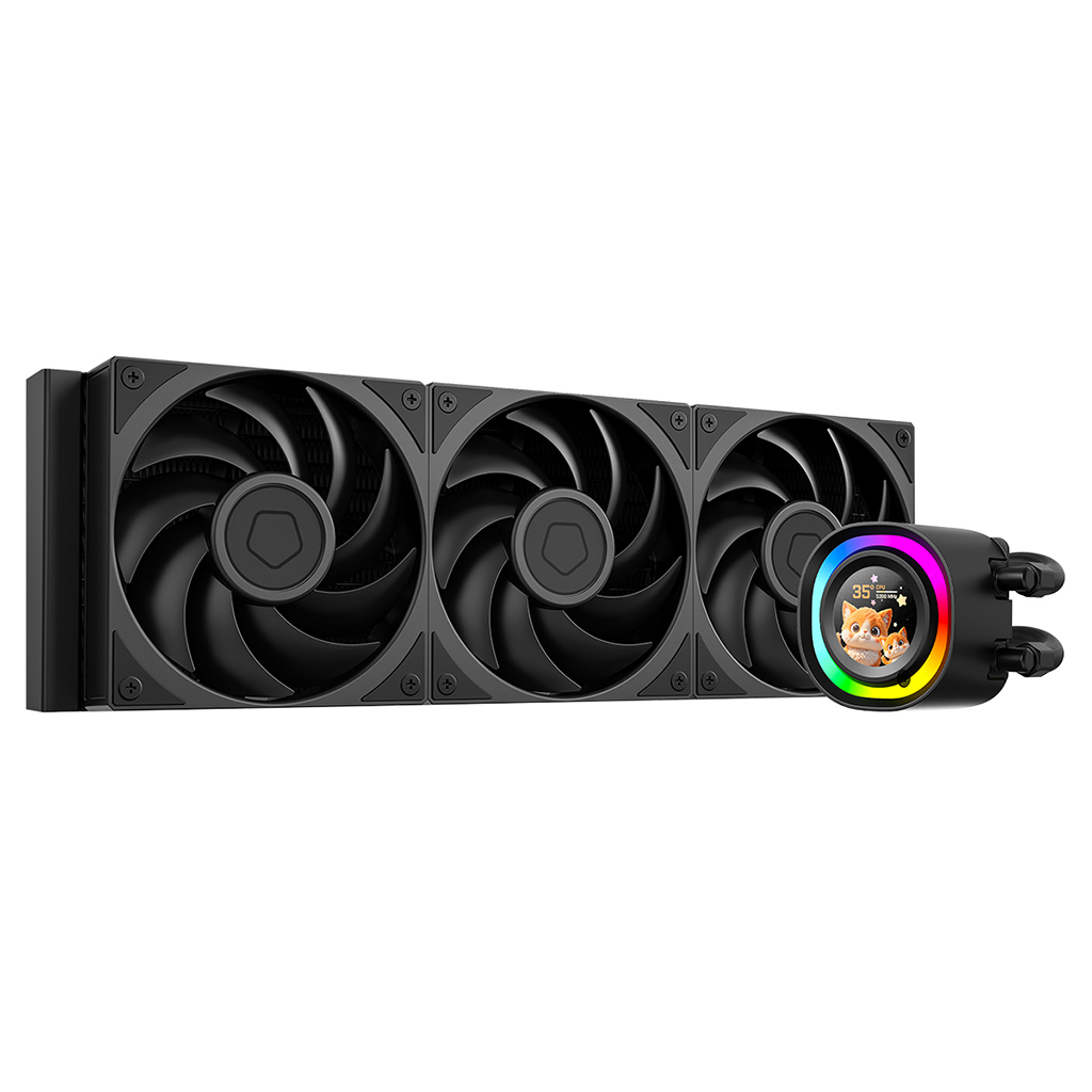 ID Cooling FX360 LCD PE 360mm Liquid CPU Cooler - Black - FX360 LCD PE ...