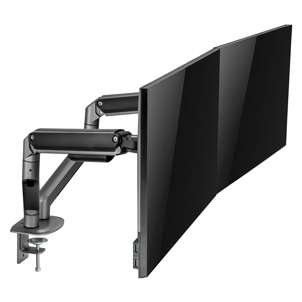 Infinity Dual Monitor Economical Spring-Assisted Monitor Arm 17"-32 ...