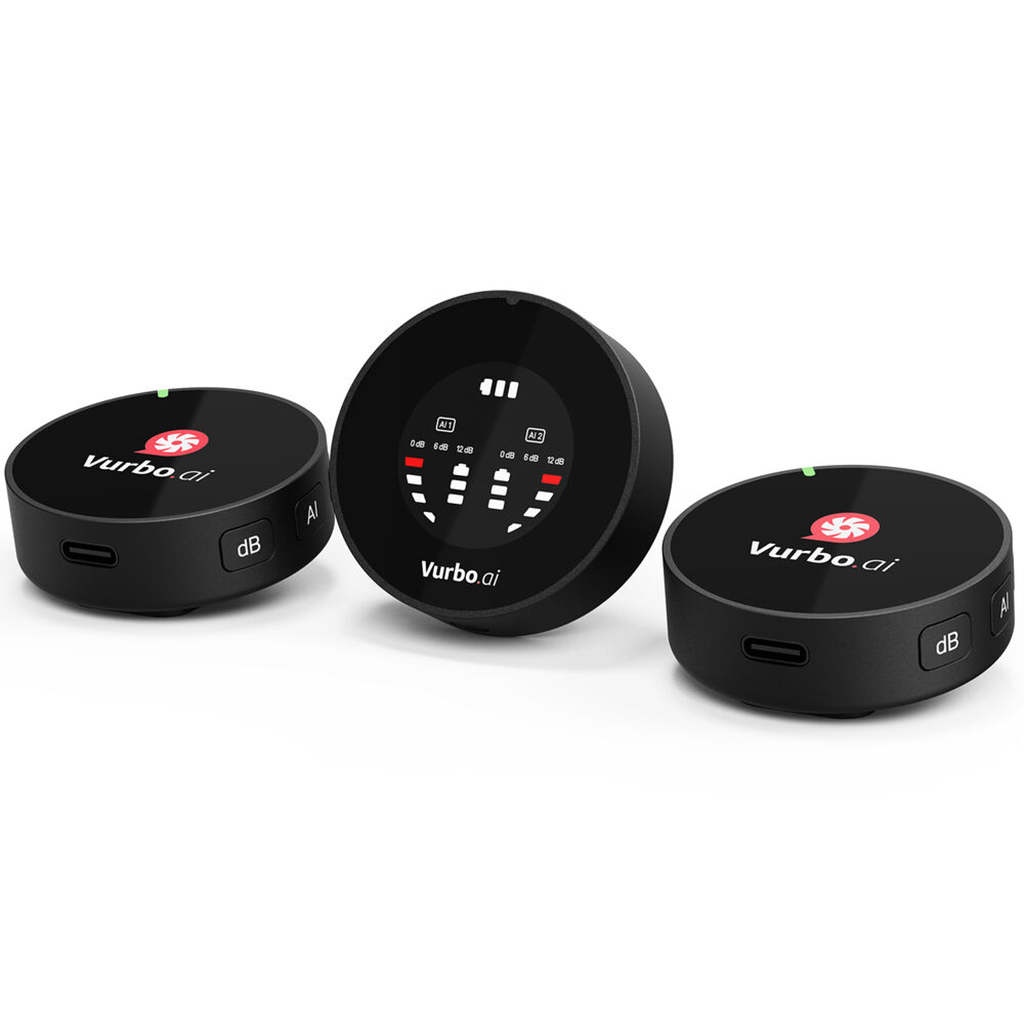 IPEVO AI Duo 2-Person Wireless Microphone System with Vurbo.ai - B-100-0-08-00 | Mwave