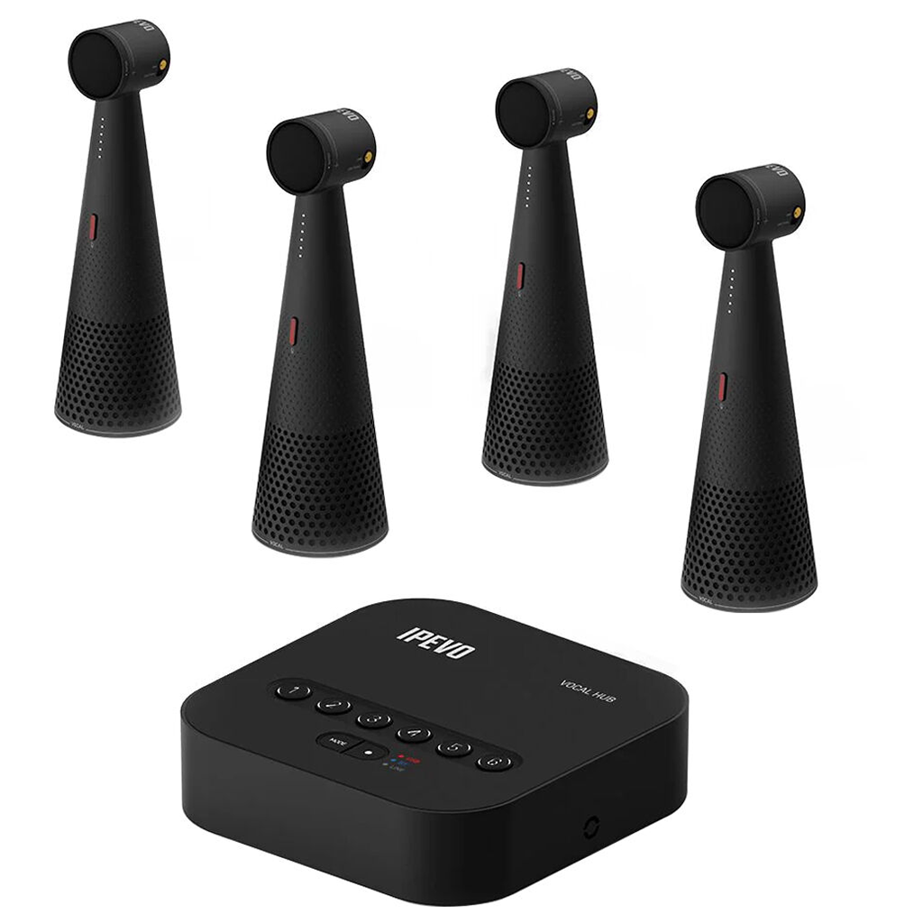 IPEVO Quartet Wireless Microphone Conferencing System - B-013-0-08-10 ...