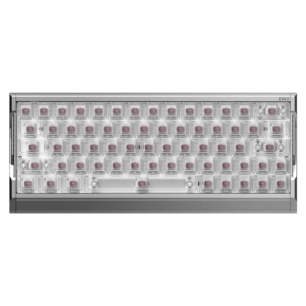 IQUNIX EV63 Hall Effect 8K RGB Wired Silver Blade RS Gaming Keyboard ...