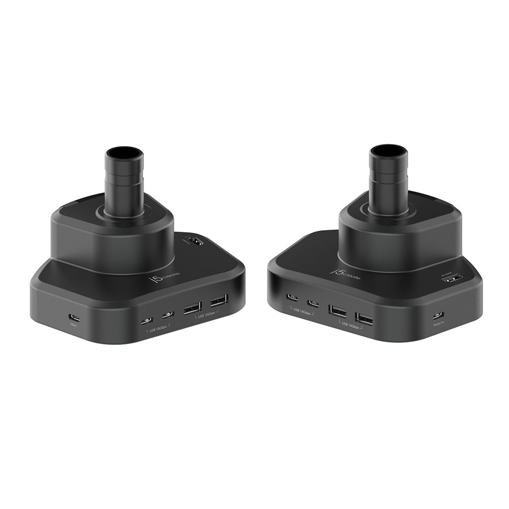 J5Create Ergonomic Single Monitor Mount with Built-In Dock - Up to 32 ...