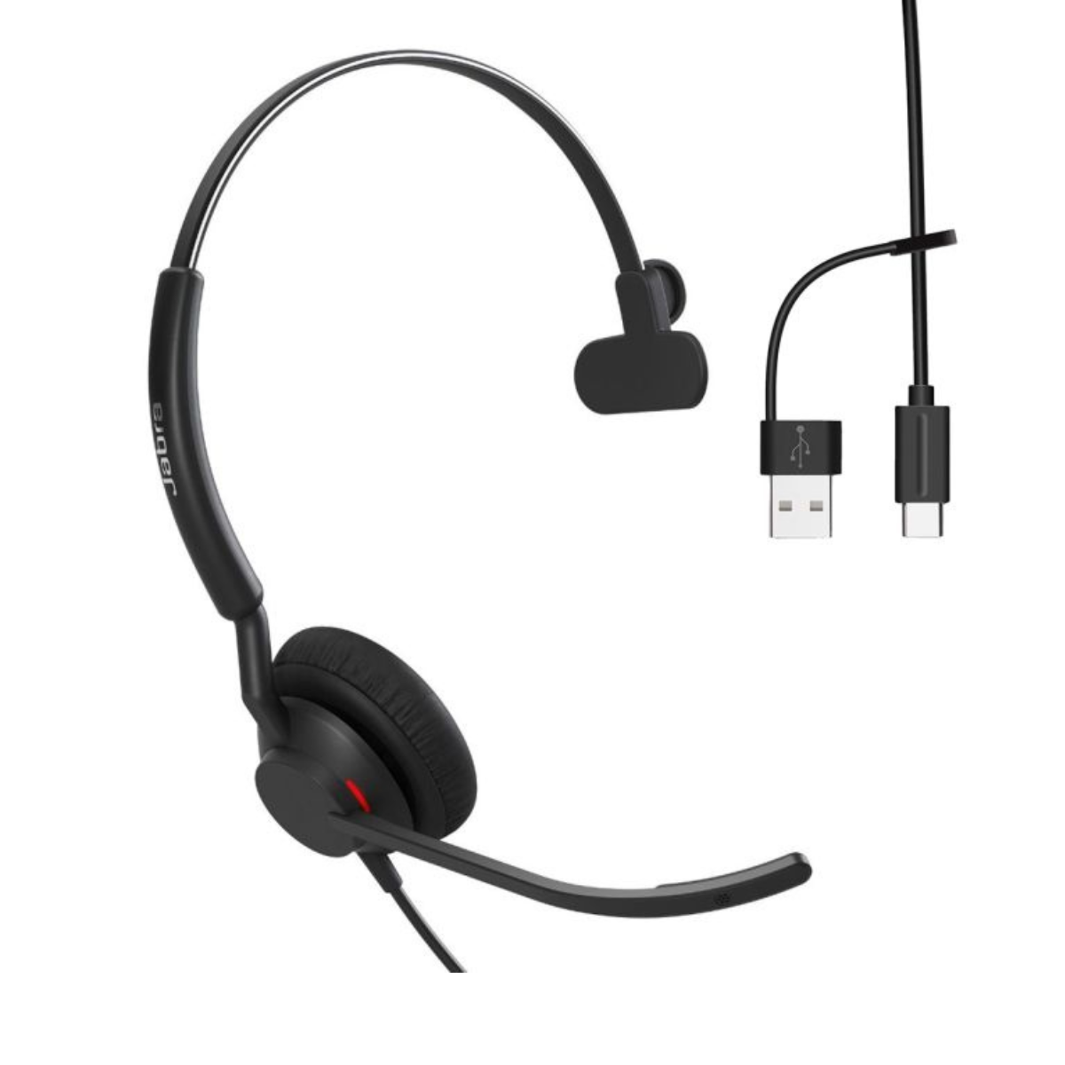 Jabra Engage 40 UC Mono Inline Link Headset - USB-C/A - 4093-419-269 ...