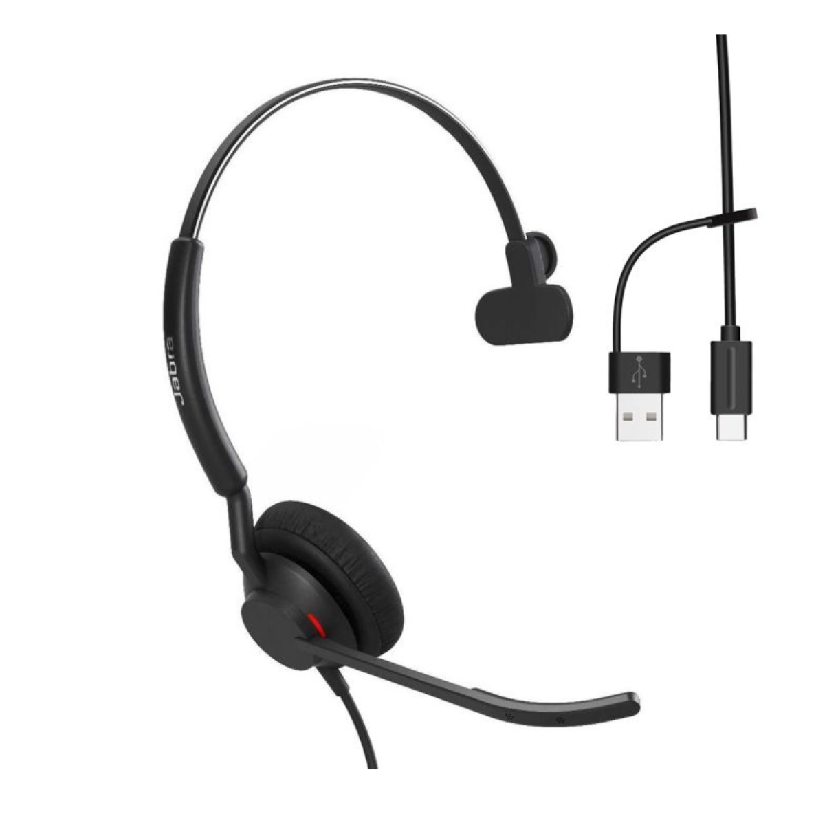 Jabra Engage 50 II UC Mono Headset w/ Link Controller - USB-C/A - 5093 ...