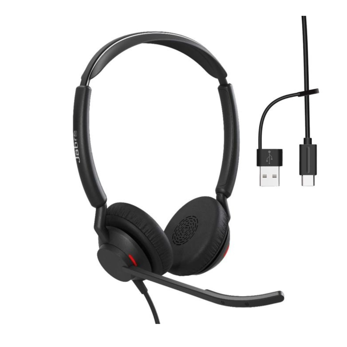 Jabra Engage 50 II UC Stereo Headset w/ Link Controller - USB-C/A ...