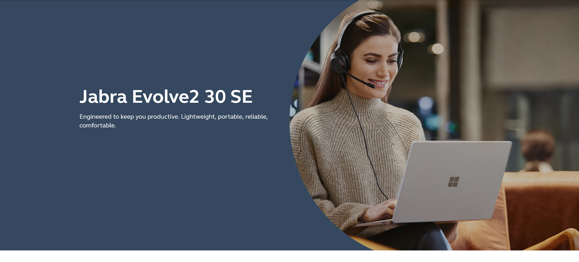 Jabra Evolve2 30 SE MS Stereo Headset - USB-C/A - 23189-999-779 | Mwave