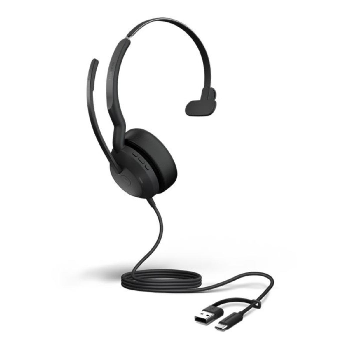 Jabra Evolve2 50 MS Mono ANC Headset - USB-C/A - 25089-899-799 | Mwave
