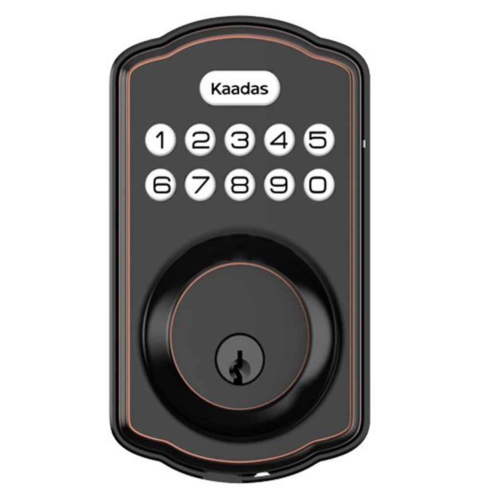 Kaadas KS01 Keypad Deadbolt Smart Lock Oil Rubbed Bronze - KS01-B | Mwave