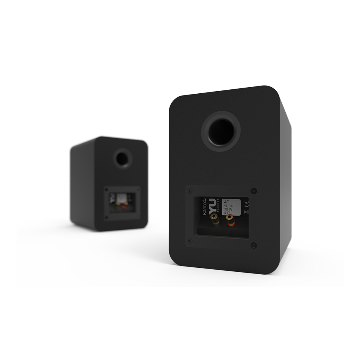 Kanto YU Passive 4" Speakers - Black - Pair - KO-YUP4 | Mwave