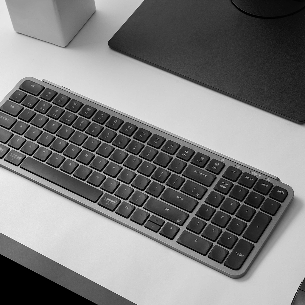 Keychron B2 Pro Ultra-Slim Wireless Keyboard - Space Gray - KBKCB2PK1 ...