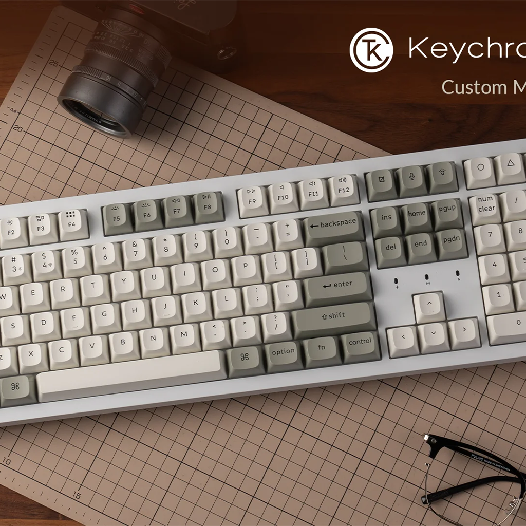 Keychron K10 Max White Hot-Swap RGB Backlit Wireless Mechanical ...