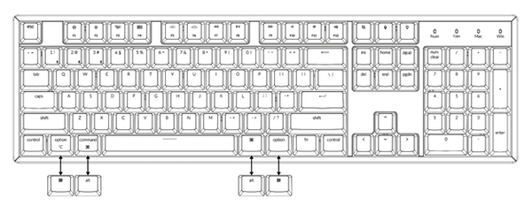 Keychron K10 Wireless Hot-Swappable RGB Aluminium Keyboard - Gateron G ...