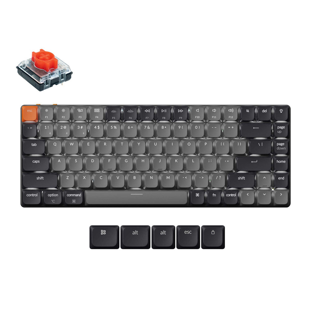 Keychron K3 QMK Wireless Mechanical White Backlight Keyboard V3 ...