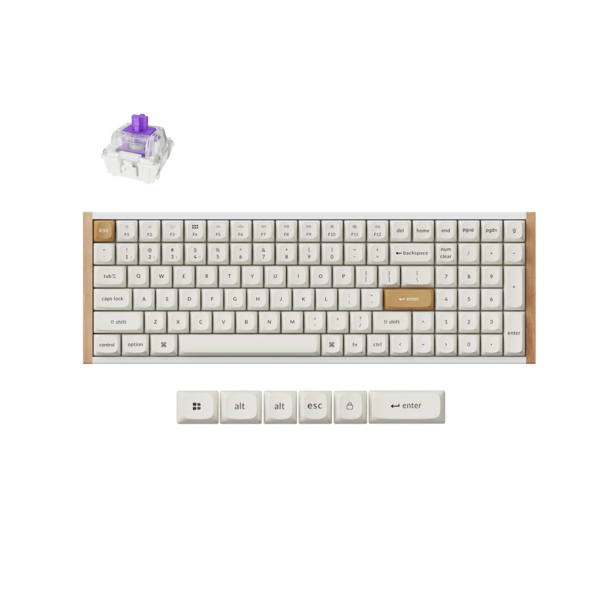 Keychron K4 HE Wireless Magnetic Switch Custom Keyboard - White ...