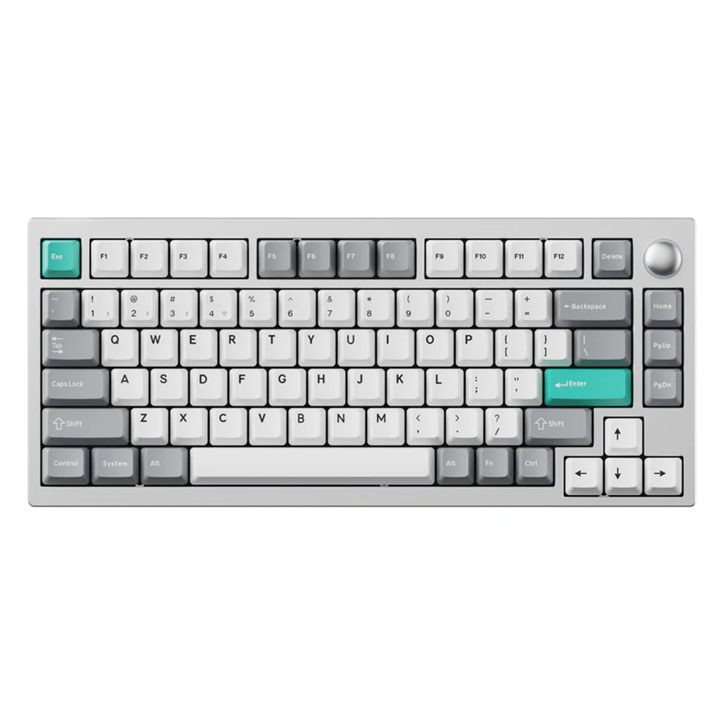 Keychron Lemokey P1 Pro Knob Silver Wireless Mechanical Keyboard ...