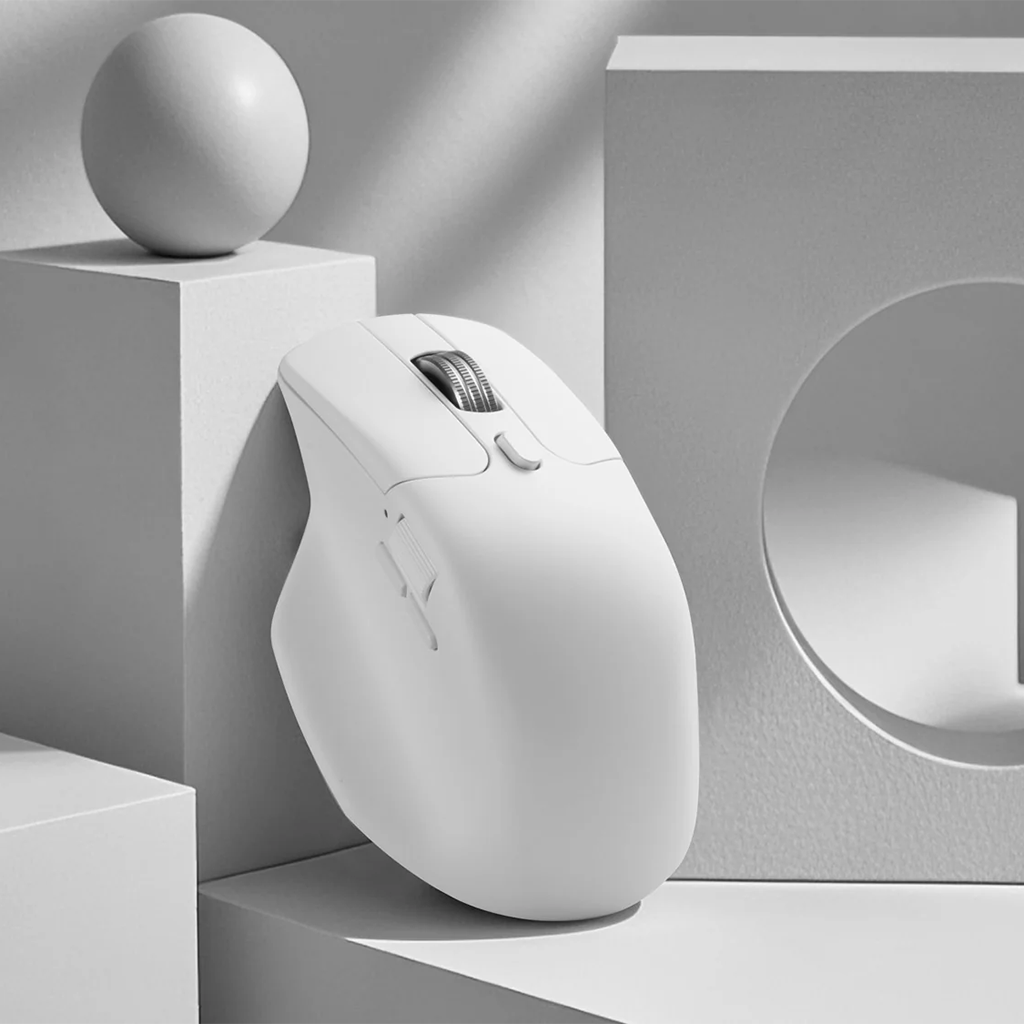 Keychron M6 8K Ergonomic Wireless Optical Mouse - White - MSKCM6A24 | Mwave