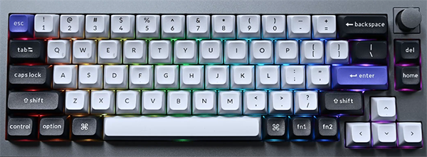 Keychron Q2 Pro Knob Wireless Hot-Swap Silver Mechanical Keyboard - K ...