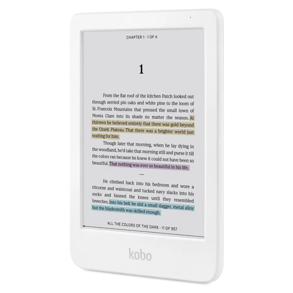 Kobo Clara Colour eReader - White - N367-KU-WH-K-CK | Mwave