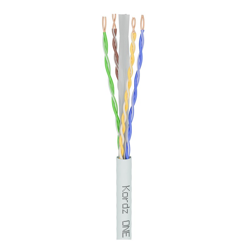 Kordz Professional CAT 6 U/UTP Bulk Cable, LSZH, White, 305m Pro Box ...