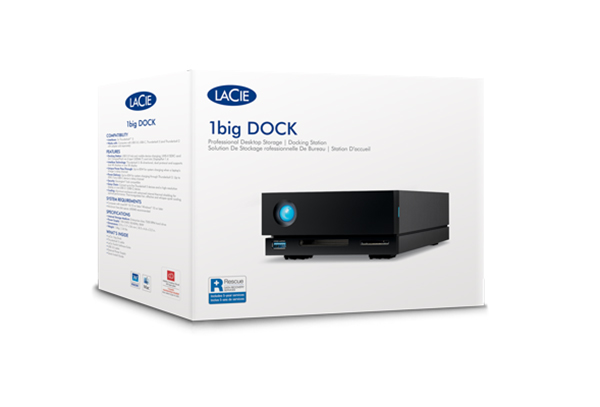 LaCie 1big Dock 10TB 7200RPM Thunderbolt 3 External Desktop Hard Drive ...